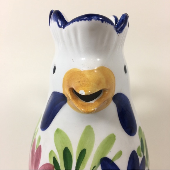 pizzato | Accents | Pizzato Italian Blue And White Chicken Pitcher Hand ...